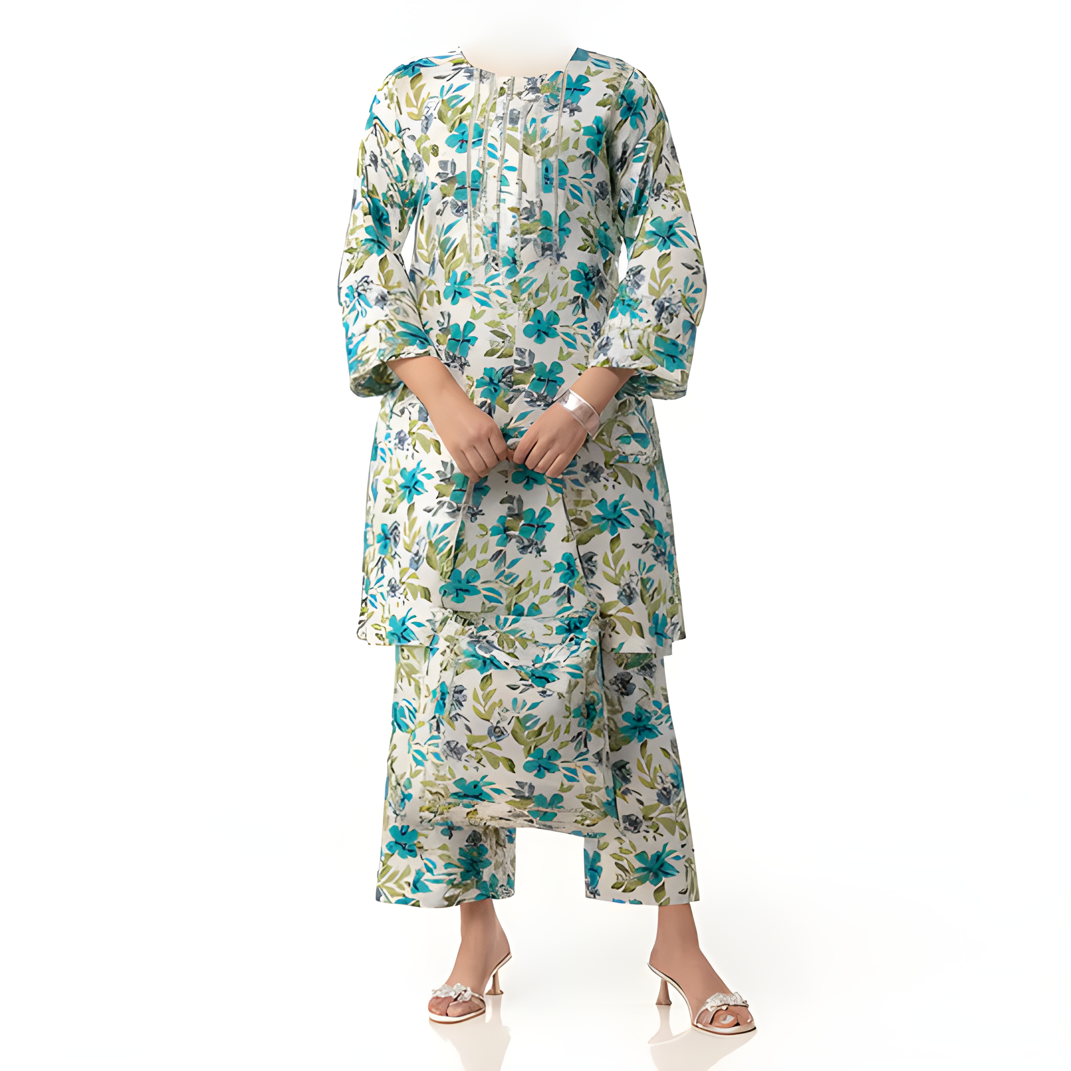 Sapphire Khaddar Dress Shirt Extra Small – Women Kurti – Him & Her Pakistan